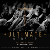 PRAISE AND WORSHIP FLYER Template | PosterMyWall