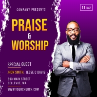 Praise and Worship Banner Template | PosterMyWall
