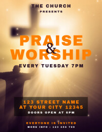 gospel Night concert church music singing ad Template | PosterMyWall