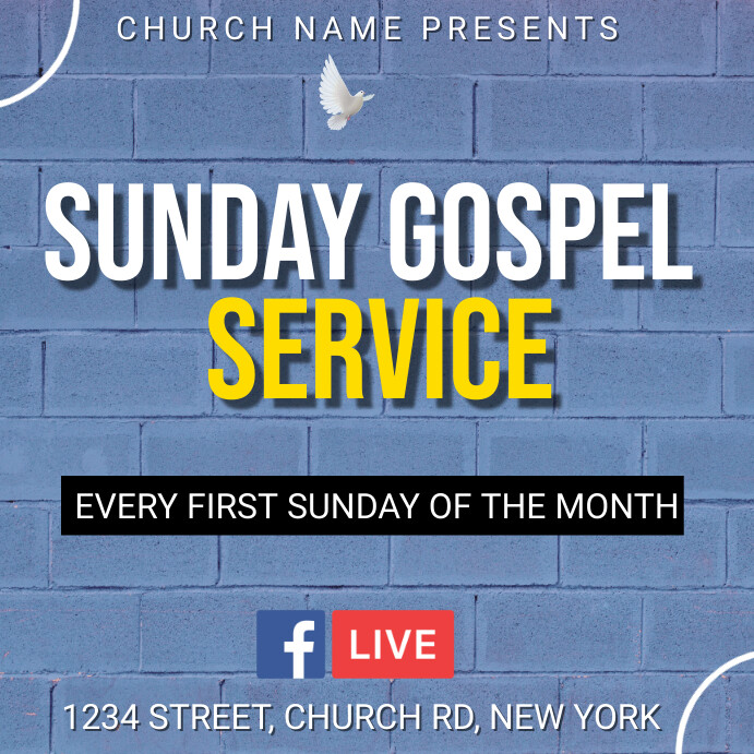 Praise and worship Church Invitation Template | PosterMyWall