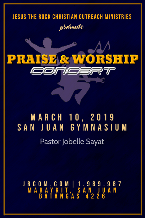 PRAISE AND WORSHIP CONCERT POSTER Template | PosterMyWall