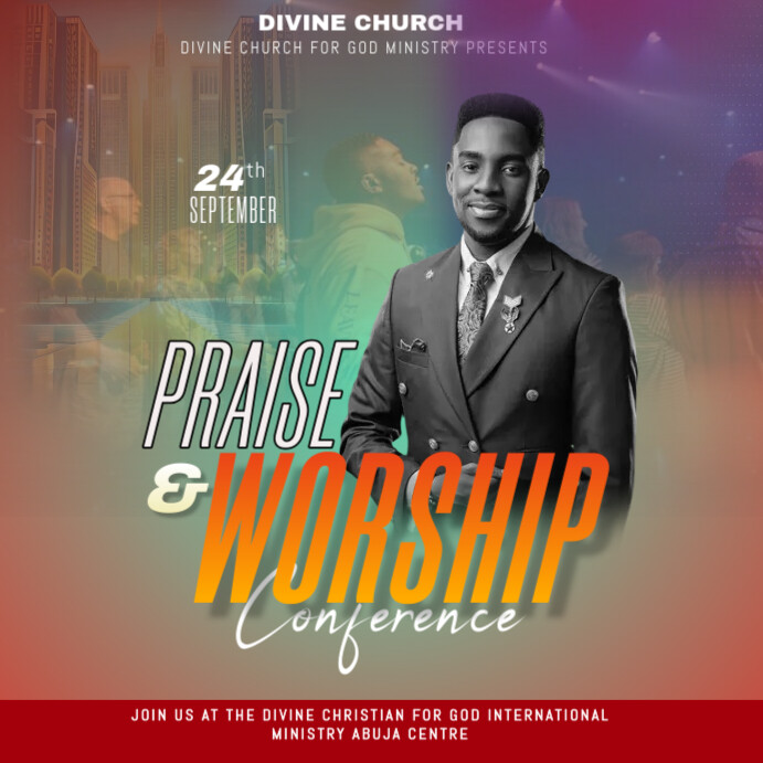 praise and worship design Templat | PosterMyWall