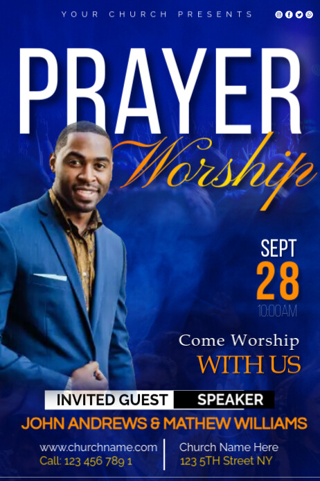 Praise and Worship Template | PosterMyWall