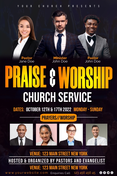 Pujian Dan Penyembahan Templat | PosterMyWall