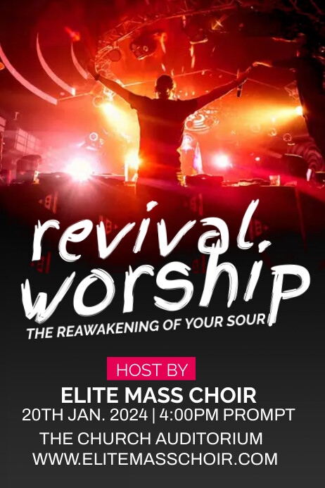 PRAISE AND WORSHIP Template | PosterMyWall