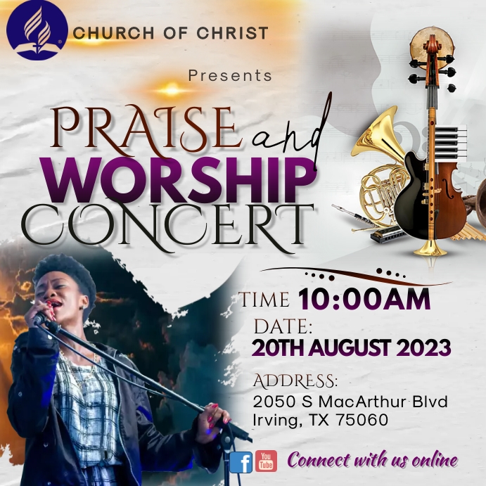 PRAISE AND WORSHIP Template | PosterMyWall