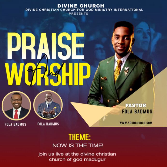 Copia de praise and worship | PosterMyWall