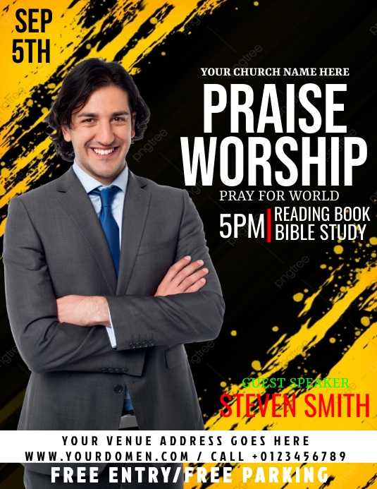 Copy of PRAISE and worship | PosterMyWall