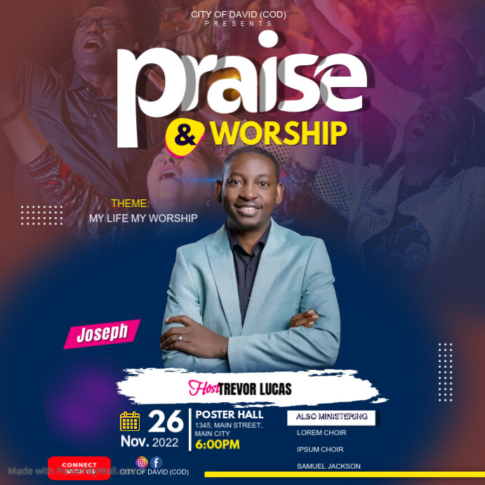 praise and worship Template | PosterMyWall