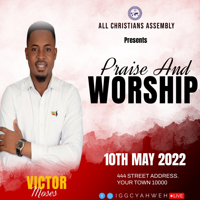 praise and worship Template | PosterMyWall