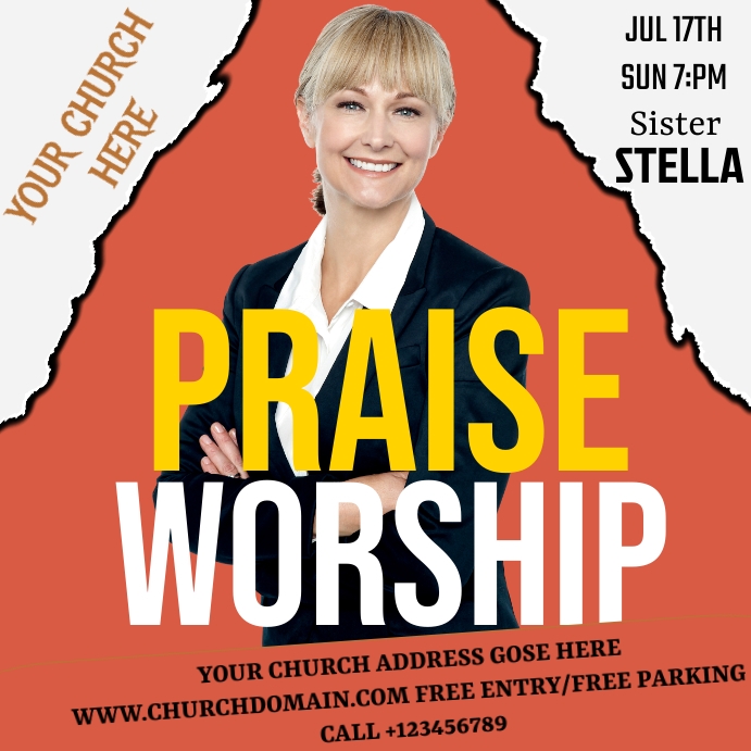 Copy of Praise and worship | PosterMyWall