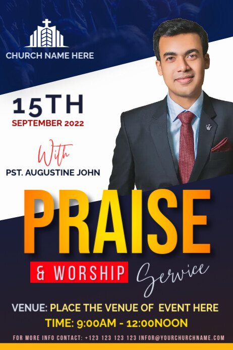 Copy of Praise and Worship | PosterMyWall