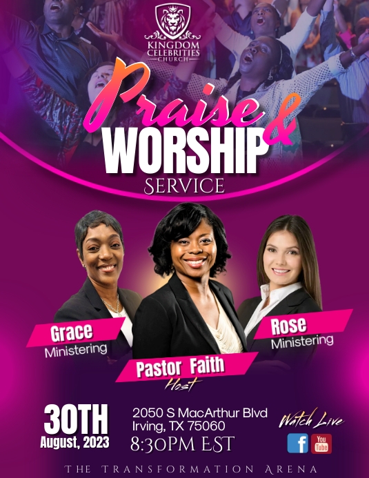 Copy of PRAISE AND WORSHIP | PosterMyWall