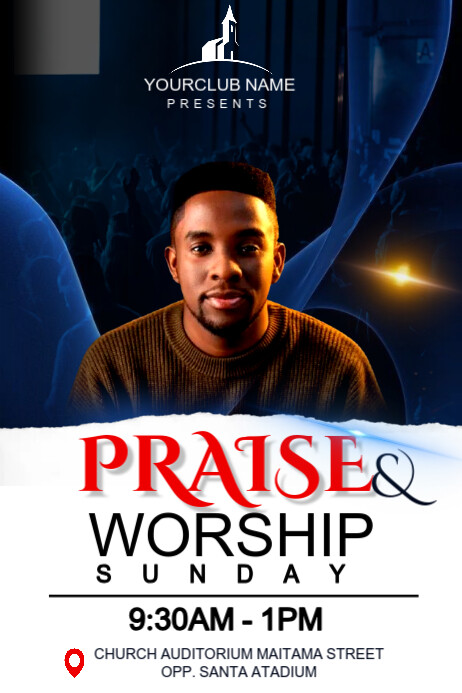 Copy of praise and worship flyer | PosterMyWall