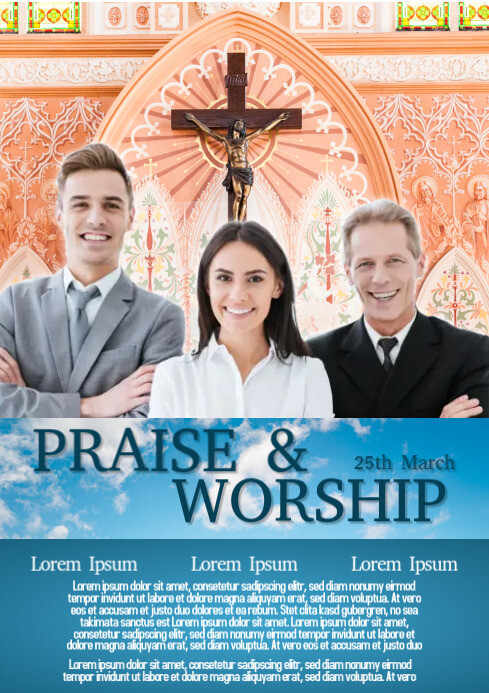 Praise and Worship Flyer Template | PosterMyWall