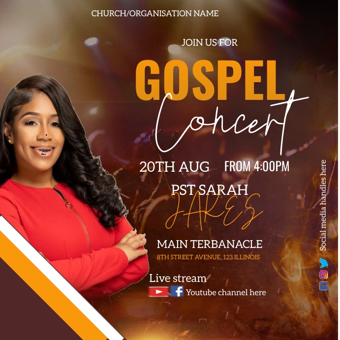 praise and worship flyer template | PosterMyWall