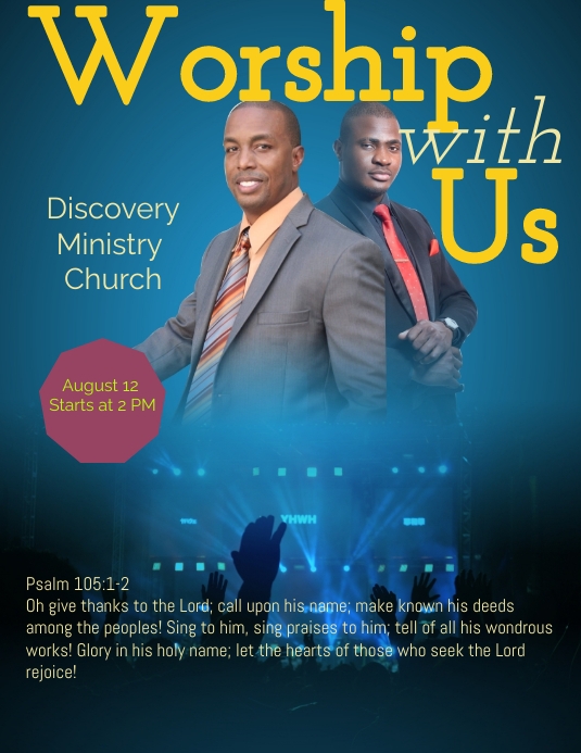 praise and worship flyer template | PosterMyWall