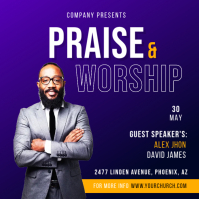 Praise and Worship Flyer Template | PosterMyWall
