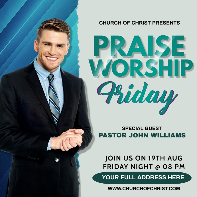 Praise and Worship Friday Template | PosterMyWall