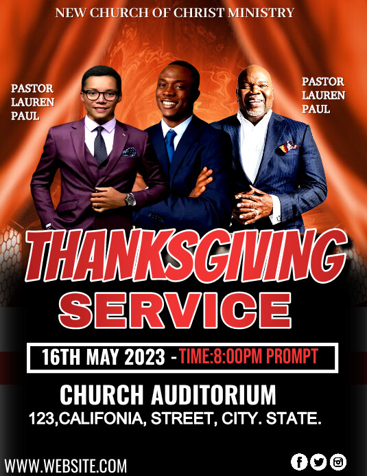 Praise and worship night church flyer Template | PosterMyWall