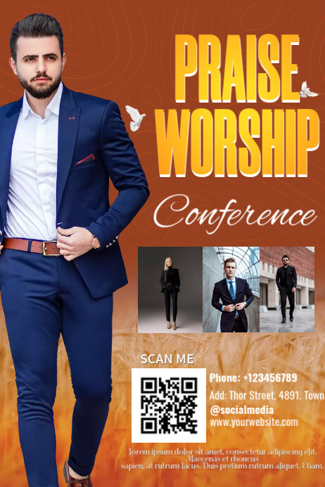 Praise and Worship Poster Template | PosterMyWall
