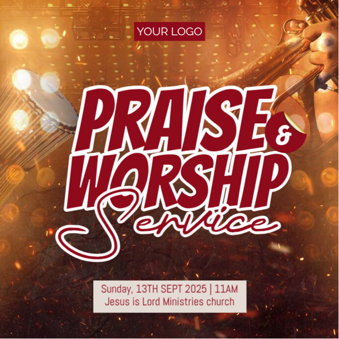 praise and worship poster Template | PosterMyWall