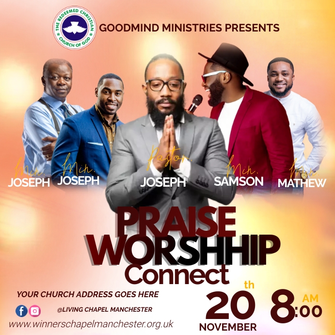 PRAISE AND WORSHIP service Template | PosterMyWall