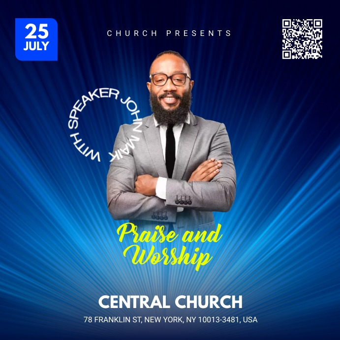 Praise and Worship template | PosterMyWall