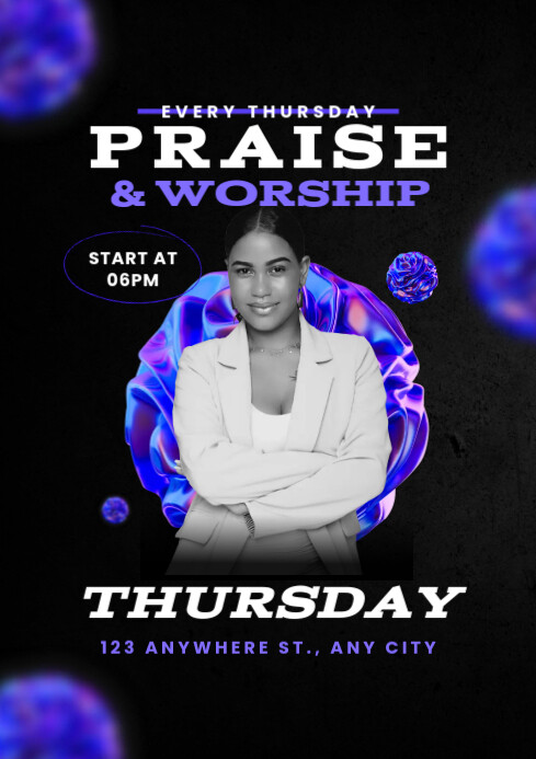 praise and worship template | PosterMyWall