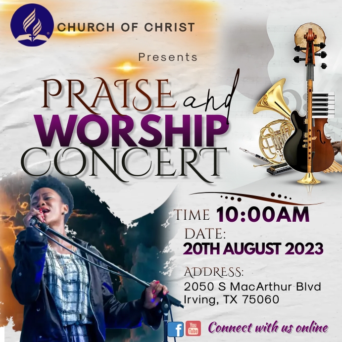 PRAISE AND WORSHIP TEMPLATE | PosterMyWall