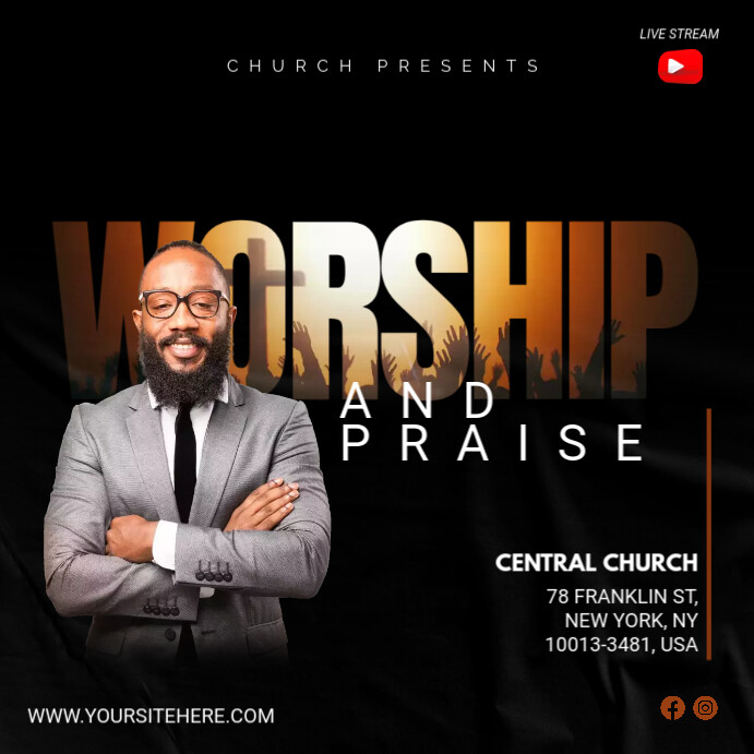 Copy of Praise and worship Template | PosterMyWall