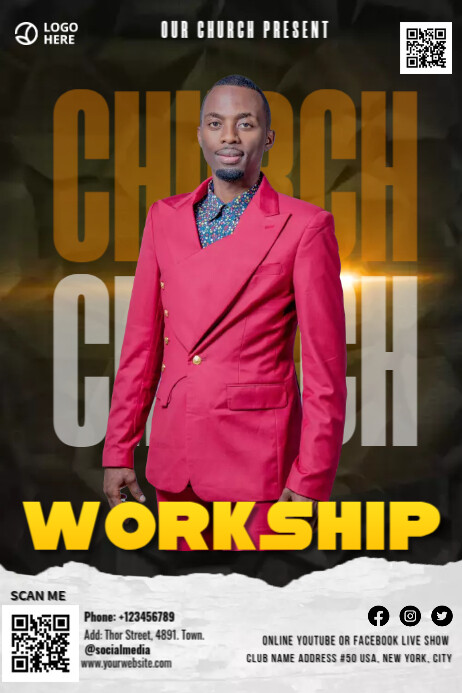 Praise And Worship Template | PosterMyWall