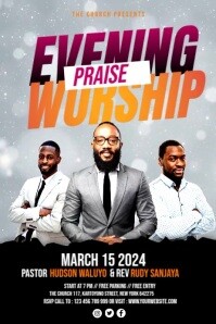 Praise Worship Sunday Template | PosterMyWall