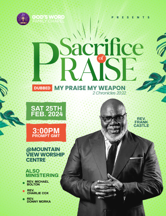 praise church flyer (1) Template | PosterMyWall