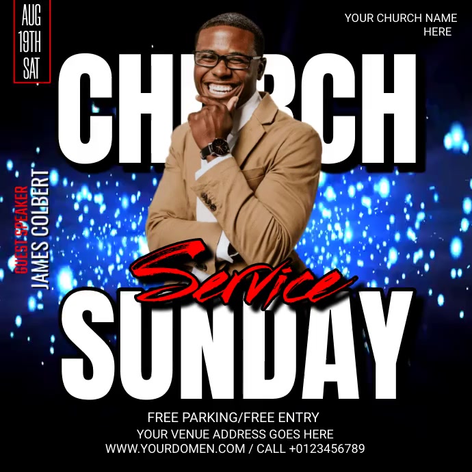 Praise church service (1) Template | PosterMyWall