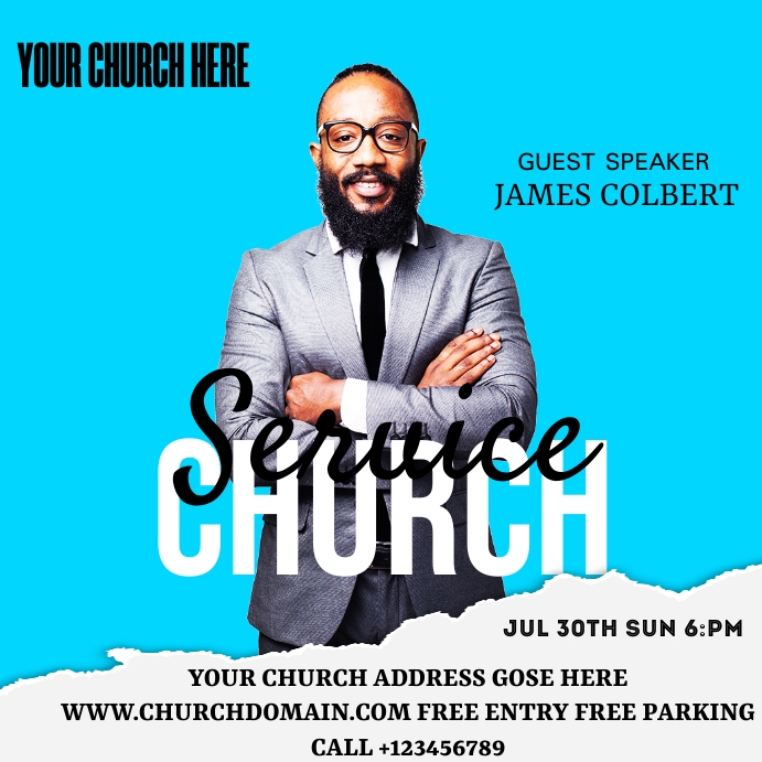 Praise church service Template | PosterMyWall