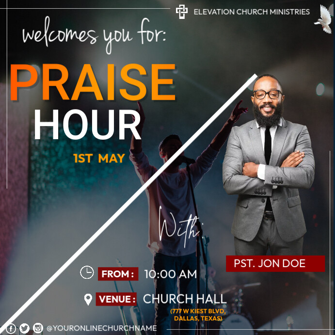 Copy of PRAISE HOUR | PosterMyWall