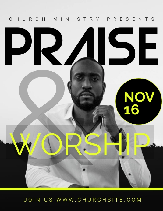 Copy of PRAISE MODERN FLYER | PosterMyWall