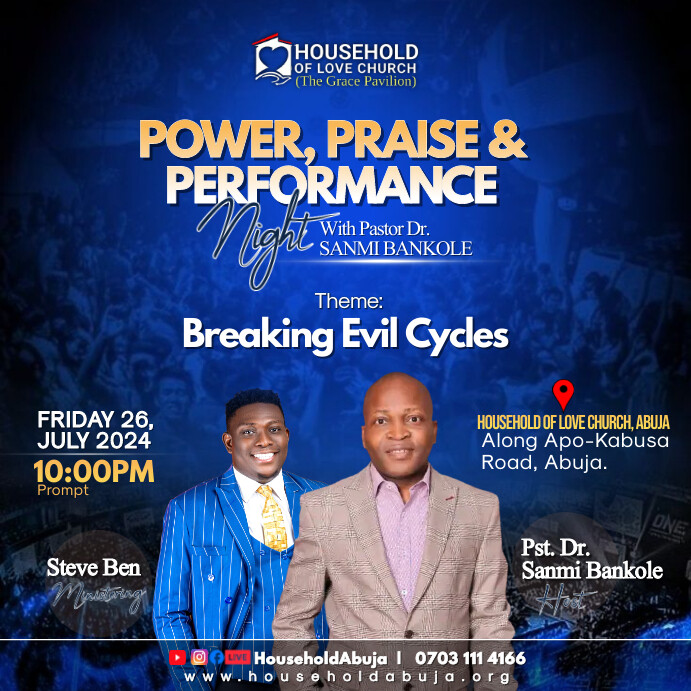 Modèle praise night | PosterMyWall