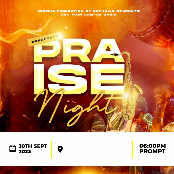 Praise Night Template | PosterMyWall