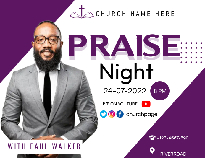 Praise Night Template | PosterMyWall