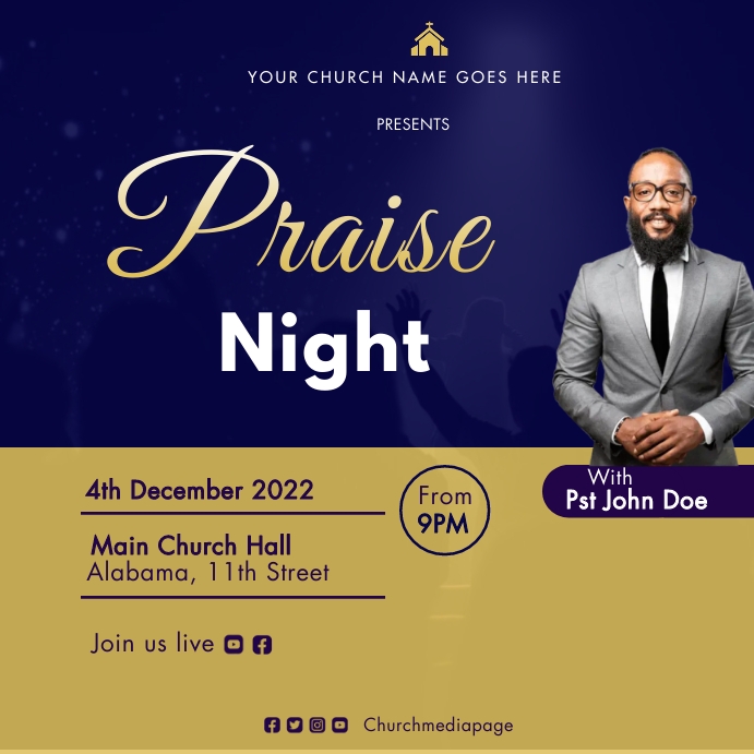 Praise Night Template | PosterMyWall
