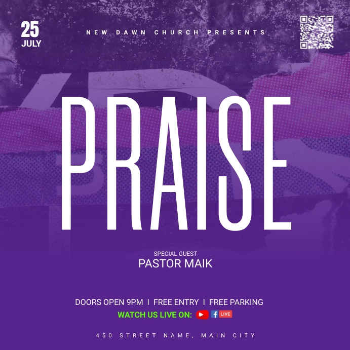 Praise post template | PosterMyWall