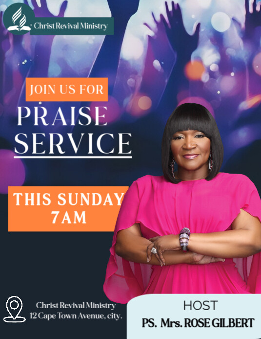 Praise service flyer Template | PosterMyWall