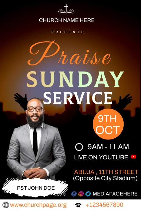 Praise Sunday Template | PosterMyWall