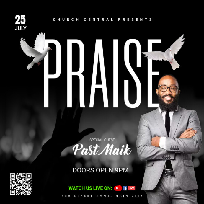 Praise template | PosterMyWall