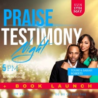 Praise Testimony church event flyer template | PosterMyWall