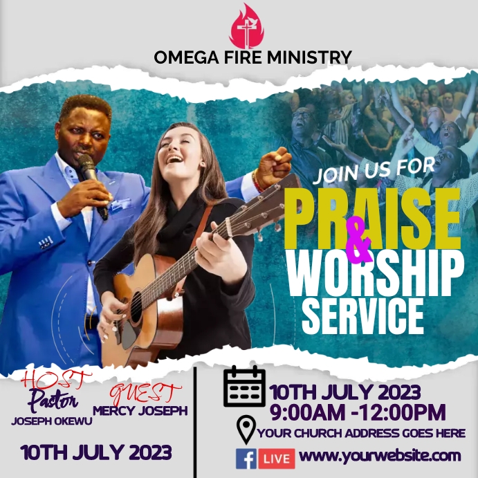 PRAISE/WARDSHIP Template | PosterMyWall