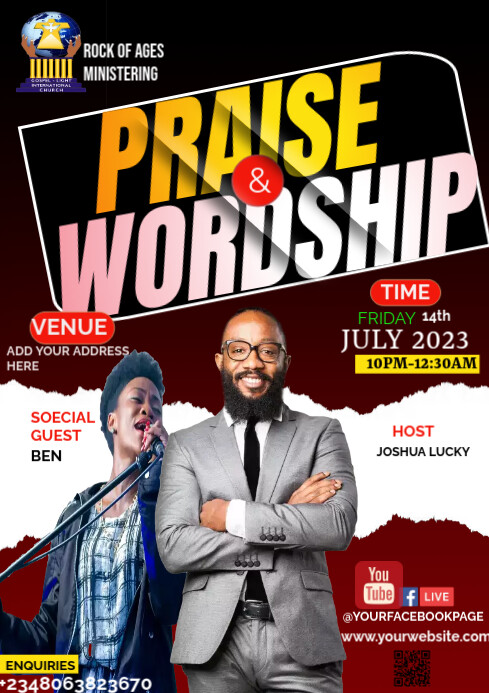 PRAISE/WARDSHIP Templat | PosterMyWall