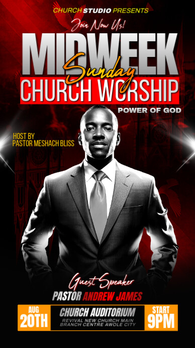Praise worship Church flyer Template | PosterMyWall
